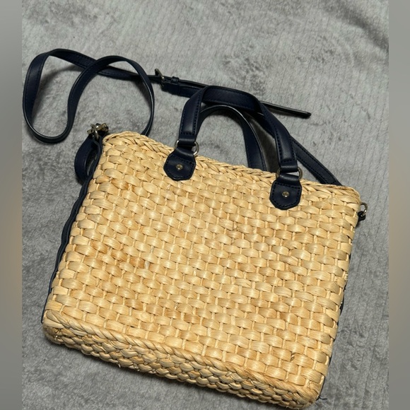 Talbots | Bags | Vintage Talbots Woven Straw Crossbody Purse Bag Rare ...